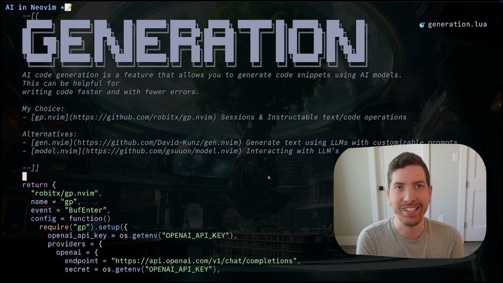 AI in Neovim (NeovimConf 2024) | Josh Medeski